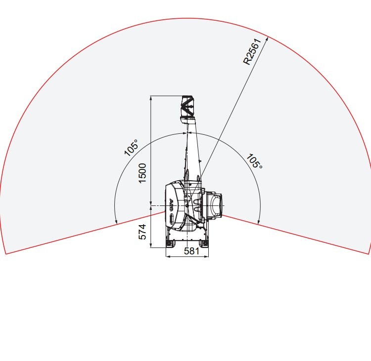 매체 규모 도장용 로봇 팔 ABB IRB 5510 6 주축 로봇 팔 손목 화물 13 킬로그램