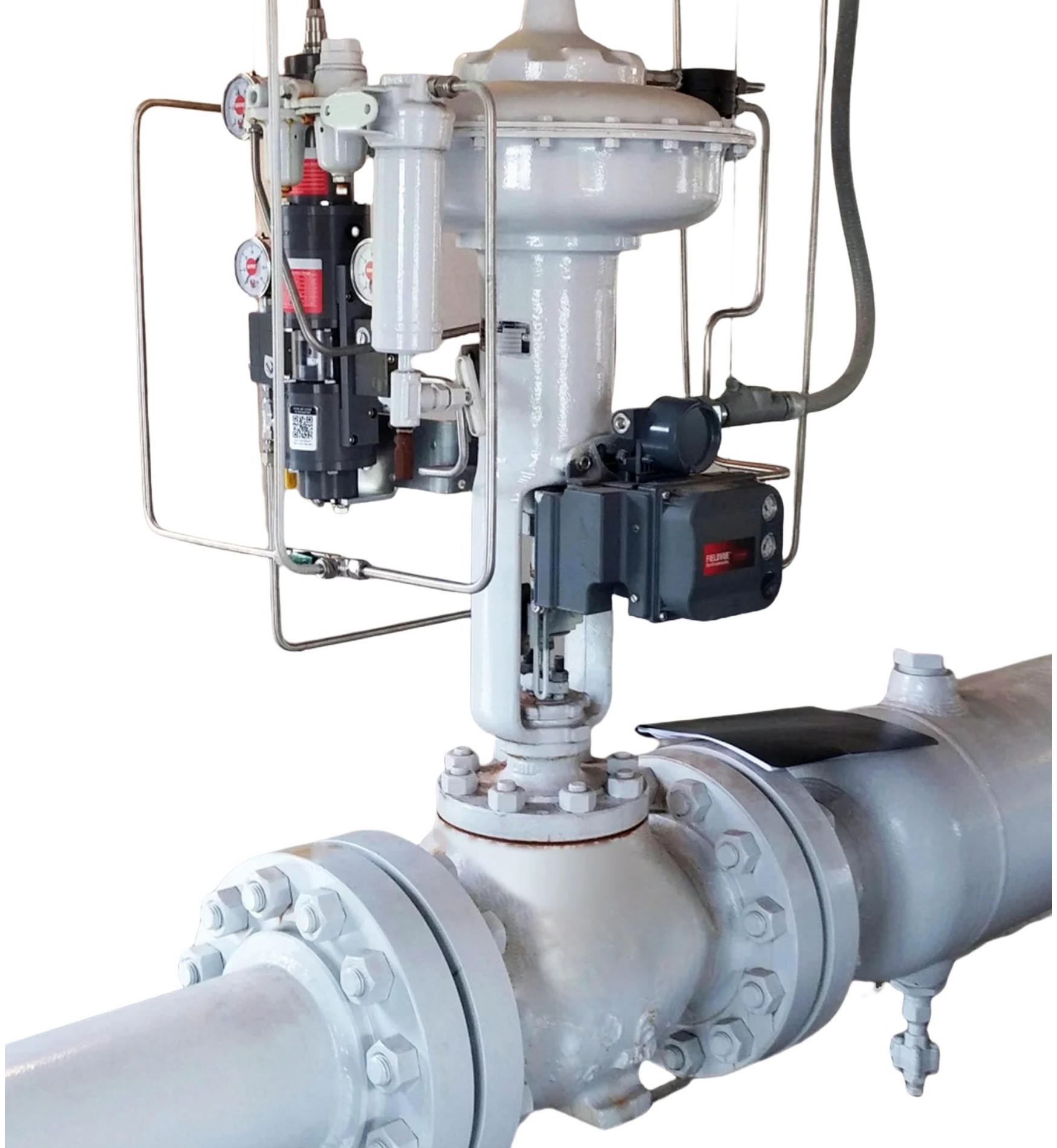 Pneumatic Flow Pressure Control Valve Fisher DVC6200 Valve Positioner ...